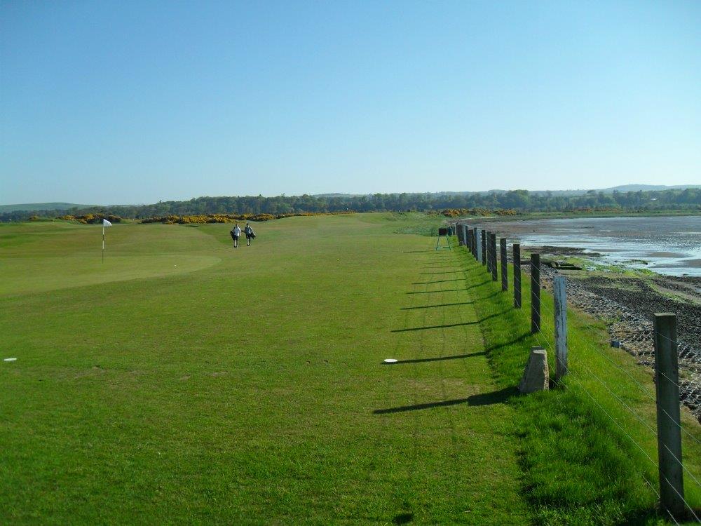 Campo de golf Eden en St Andrews en la región de Fife en Escocia