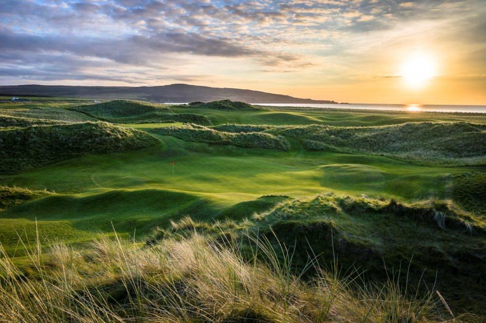 Campo de golf Machrie en la isla de Islay en Escocia